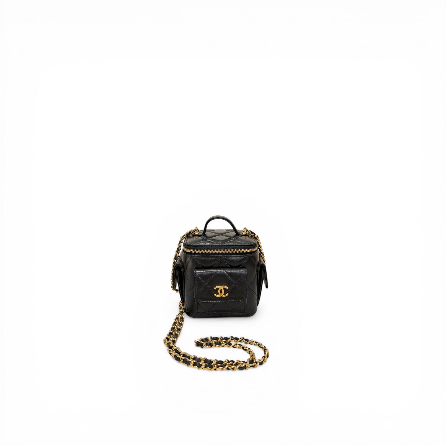 Chanel Polly Pocket Top Handle Lambskin Black – Milan Luxe